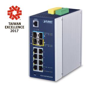 PLANET Managed Ethernet Switch - Industrial L3 8-port 10/100/1000t + 2 ...